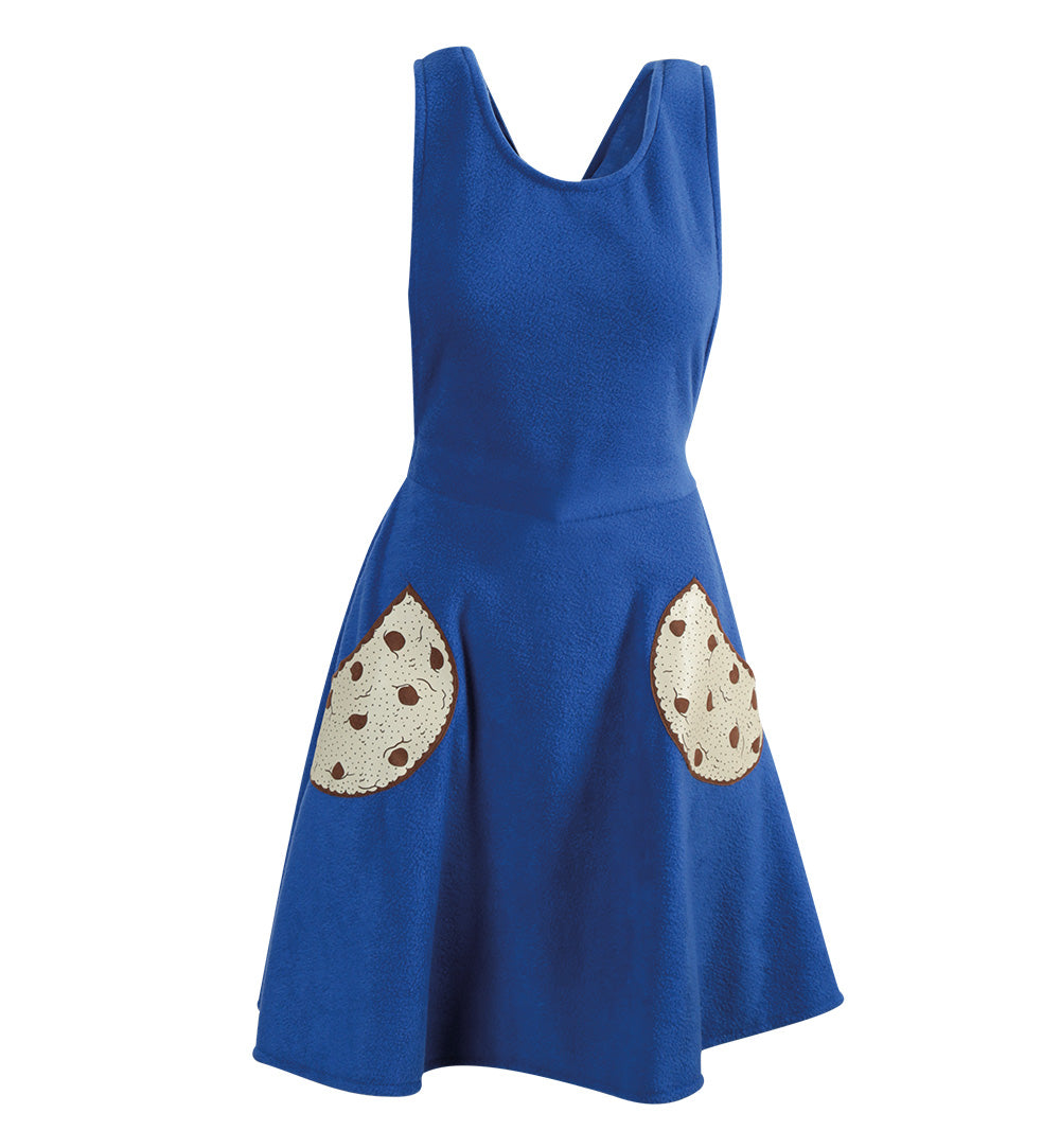 narrenwelt Kostüm Keks - Kleid Keksmonster Damen Fasching Motto Party